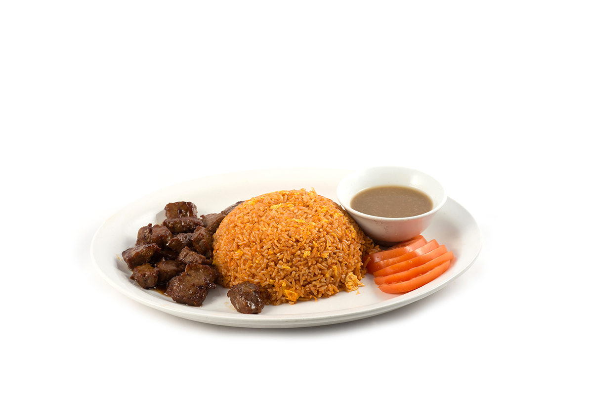 Riz loc lac aux cubes de bœuf | Restaurant Wing Phat